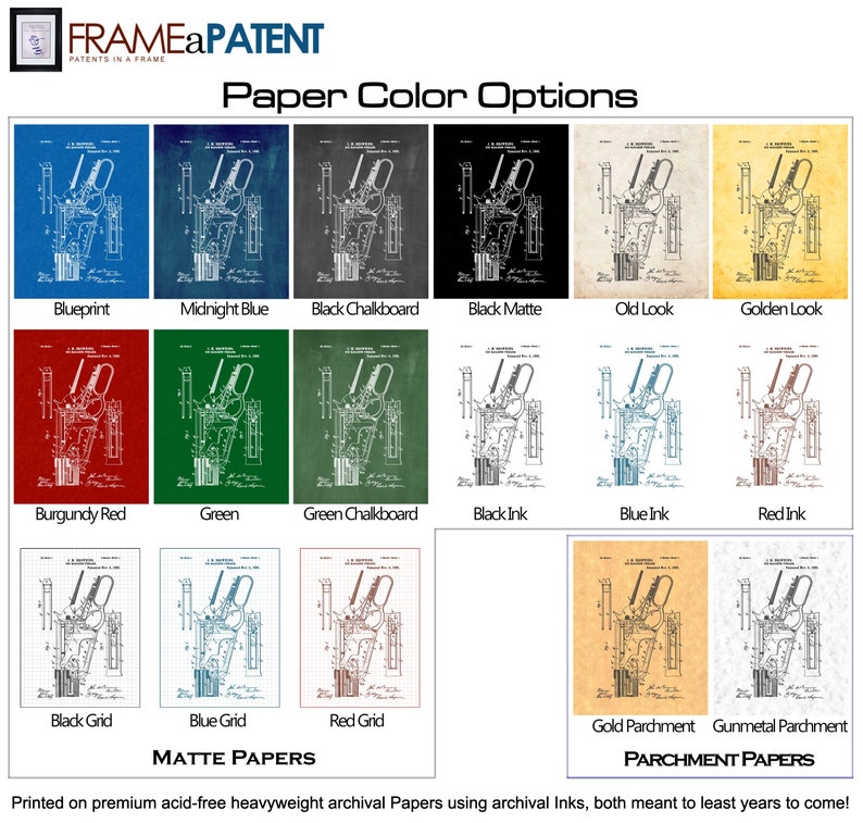Winchester 1895 Lever Action Rifle Patent Print Poster 1895 - Etsy