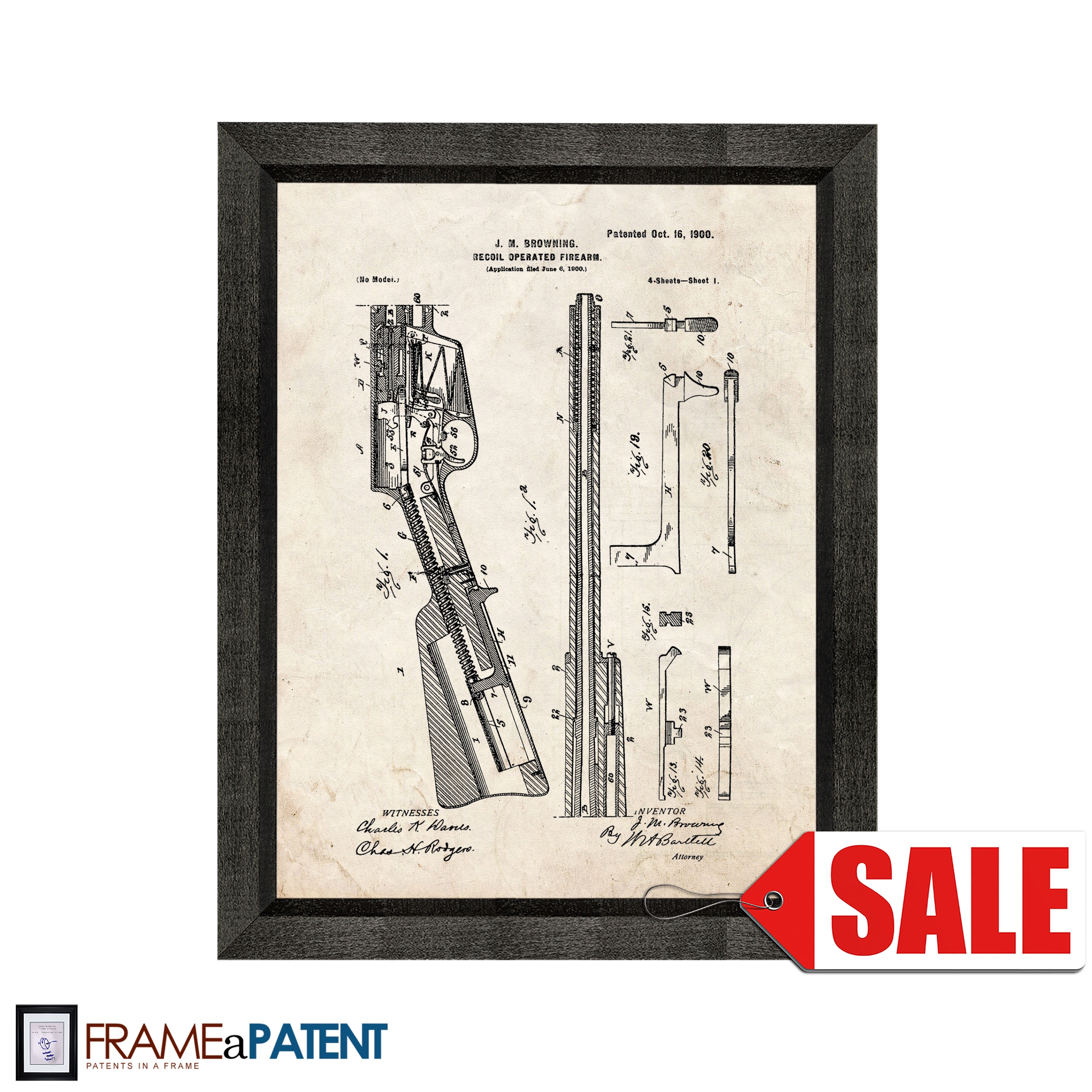 Remington Model 8 Semi-automatic Rifle Patent Print Poster - Etsy Canada