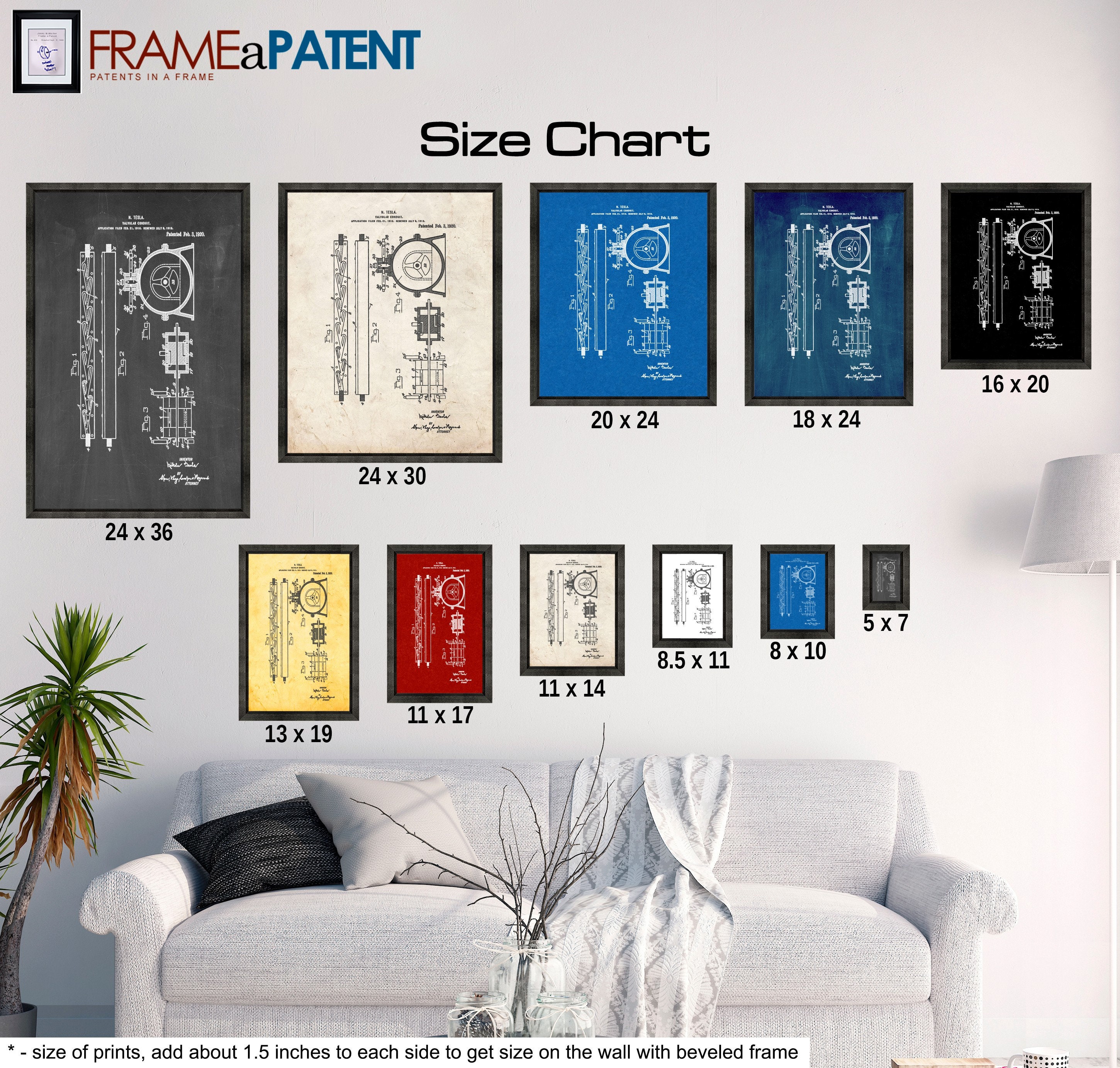 Tesla Valvular Conduit Patent Print Poster 1920 Historical - Etsy