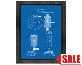 Diesel Engine Patent Print Art 1898 - Etsy
