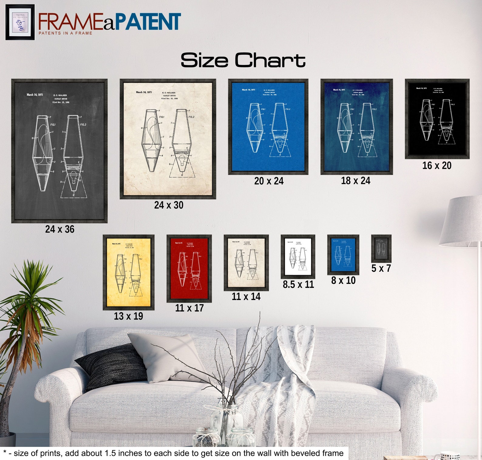 Lava Lamp Patent Print Poster - 1971 - Historical Vintage Wall Art - Etsy