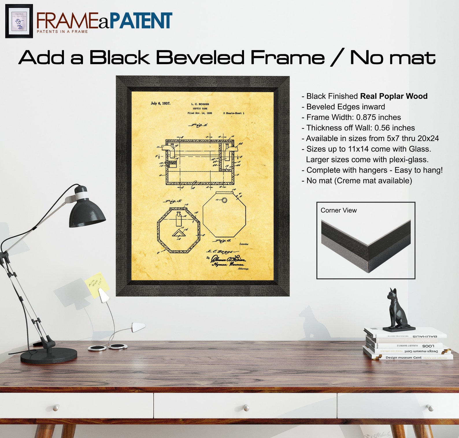 Septic Tank Patent Print Poster 1937 Historical Vintage - Etsy