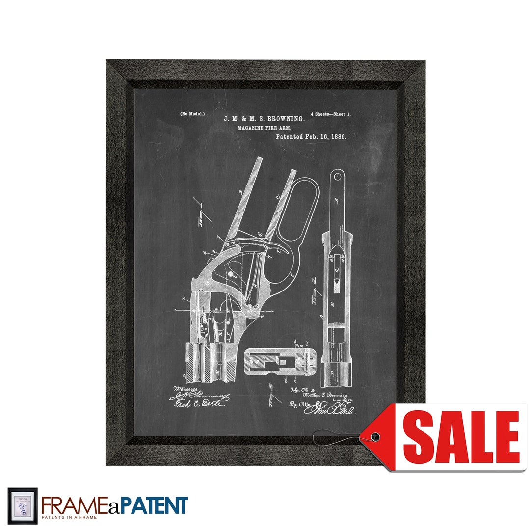 Winchester Model 1887/1901 Lever Action Shotgun Patent Print - Etsy