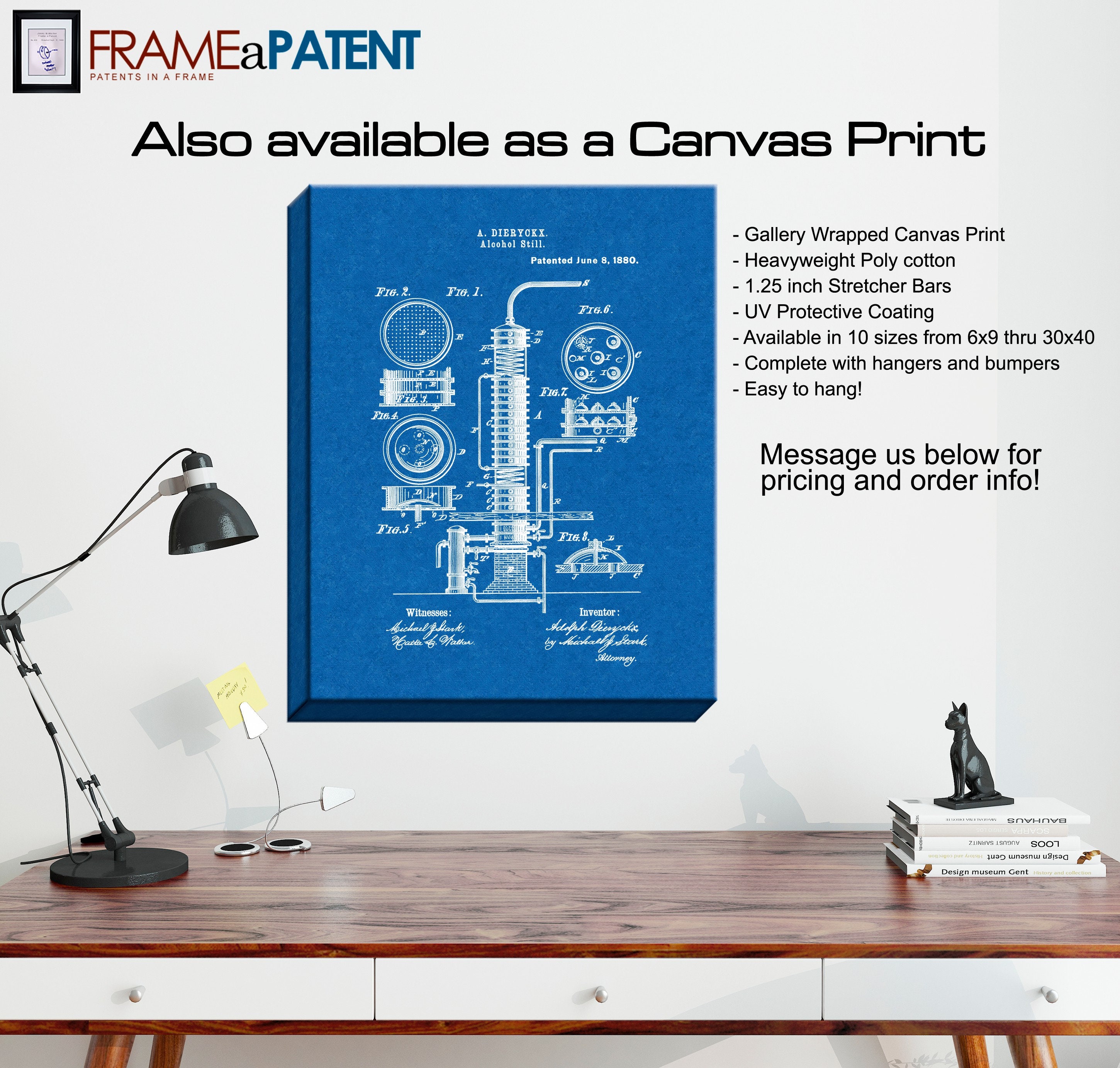 Alcohol Still Patent Print Poster 1880 Historical Vintage | Etsy