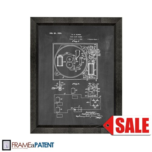 Automatic Fire Alarm Patent Print Poster 1898 Historical - Etsy