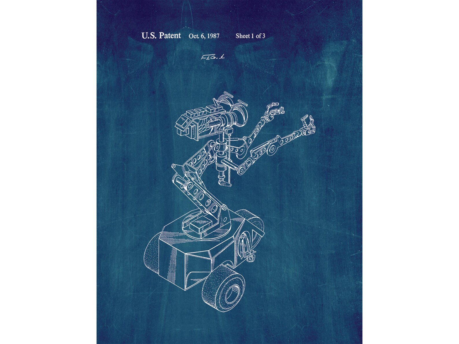 Short Circuit Movie Number 5 Robot Patent Print Poster - 1987 ...