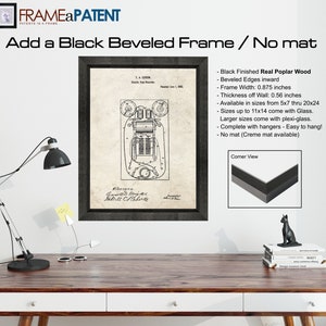 Electrographic Vote-recorder Patent Print Poster - 1869 - Historical ...