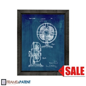 Electric Fan Patent Print Poster 1936 Historical Vintage Wall Art Great ...