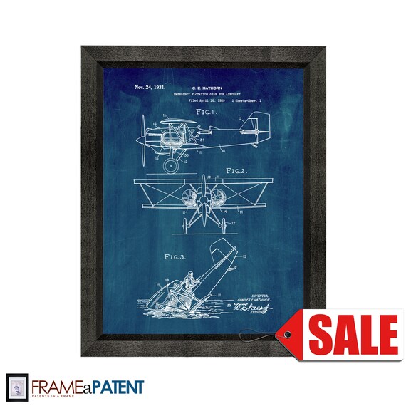 Emergency Flotation Gear for Aircraft Patent Print Poster | Etsy