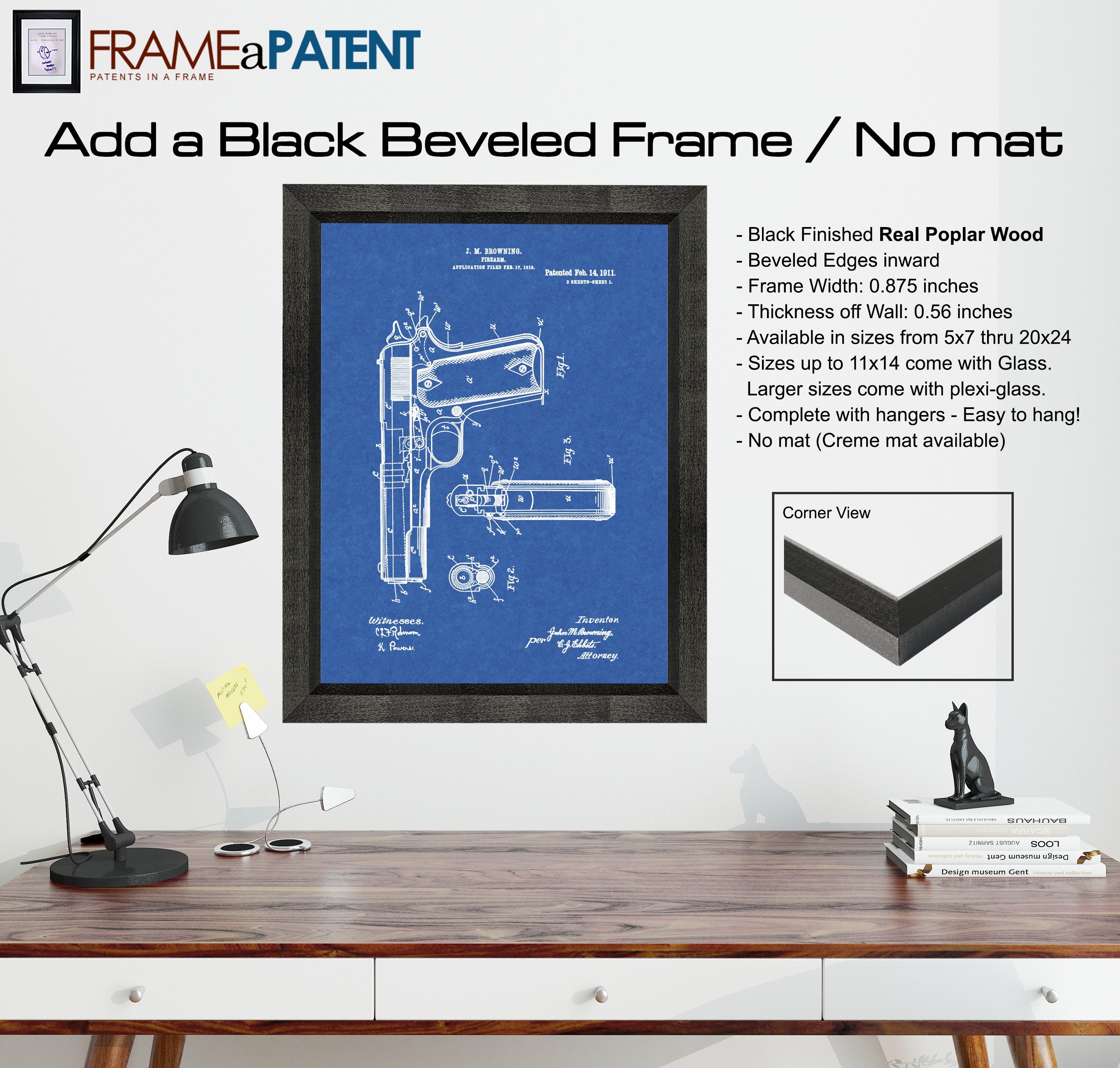 Colt 1911 Gun Patent Print Poster 1911 Historical Vintage - Etsy