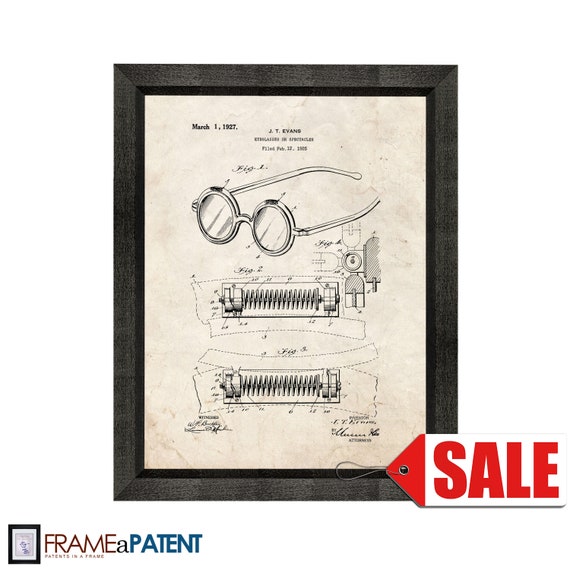 Eyeglasses or Spectacles Patent Print Poster 1927 | Etsy