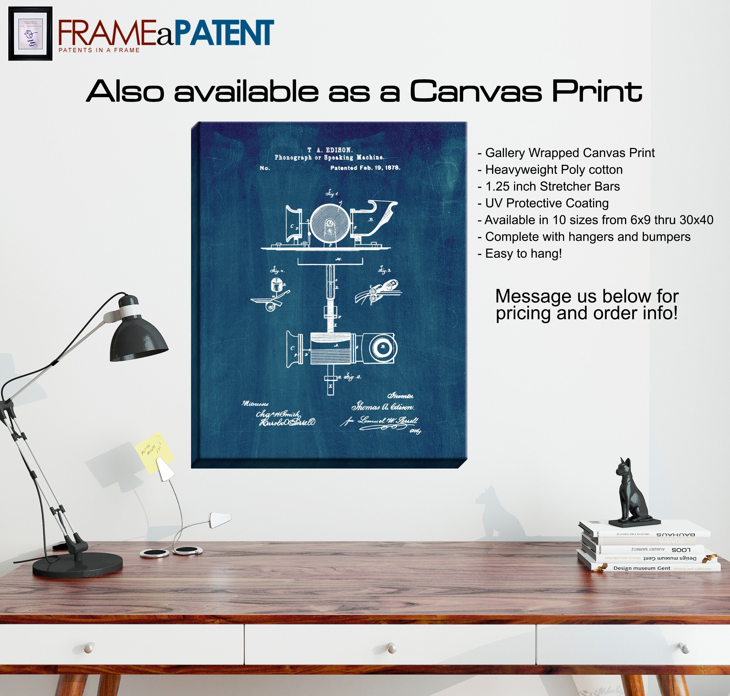 Thomas Edison Phonograph or Speaking Machine Patent Print - Etsy