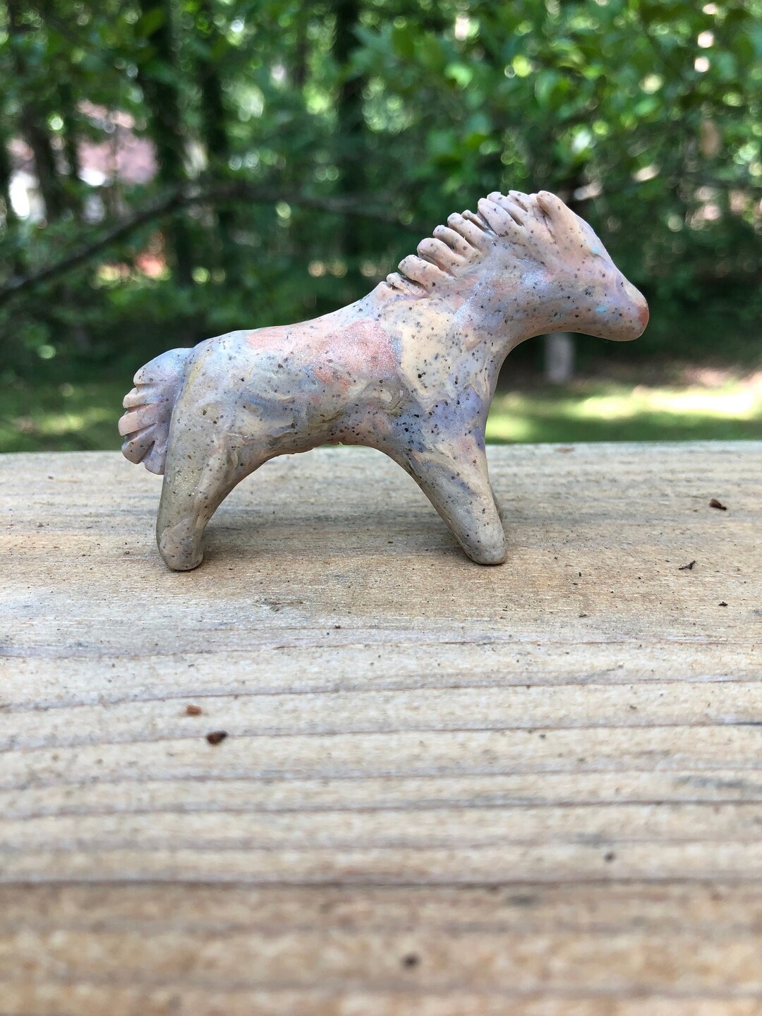 Paleo Pony, Wild Horse Pocket Totem, Prehistoric Style Miniature Art ...
