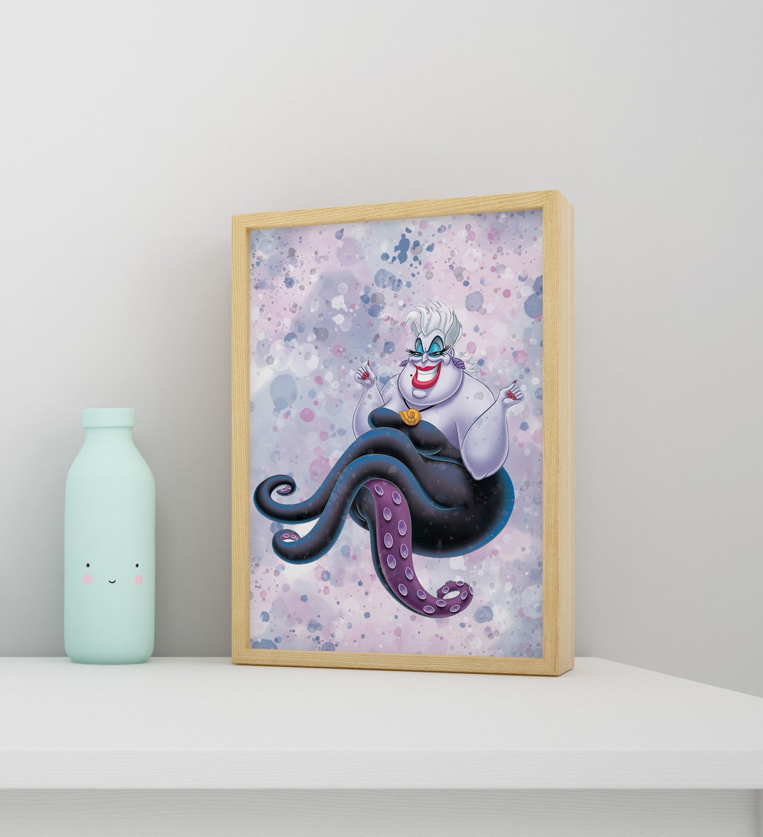 Ursula From Little Mermaid Art Print, Disney Poster, Disney Wall Decor ...