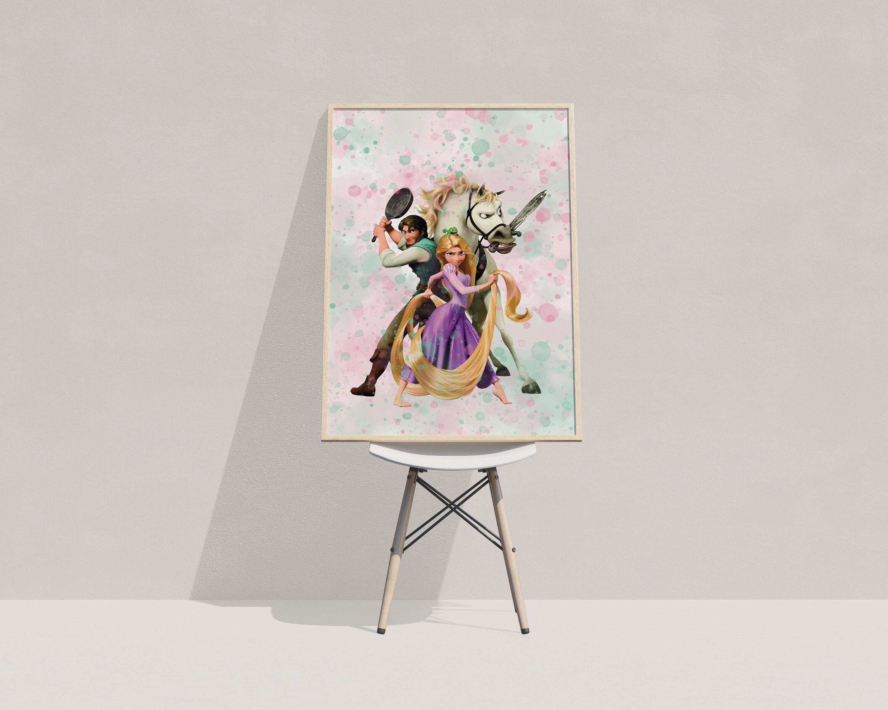 Tangled Art Print, Disney Poster, Disney Wall Decor, Home Decor ...