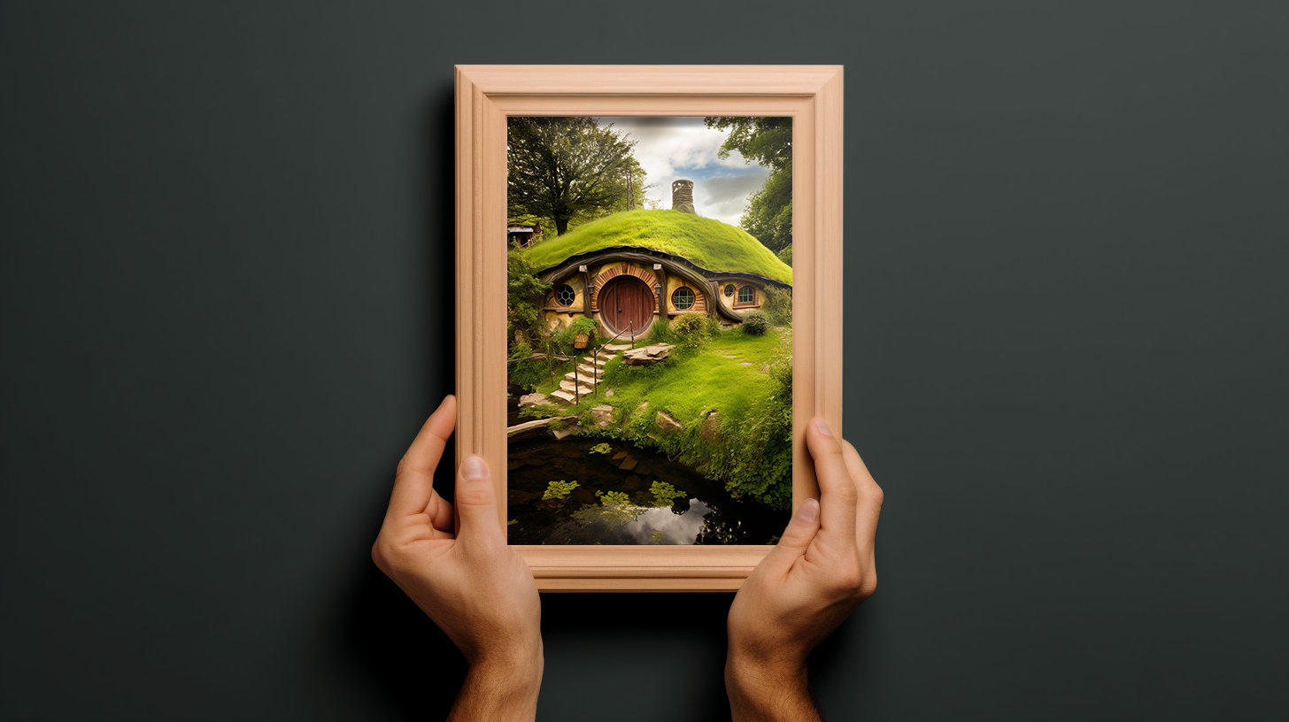 Lord of the Rings Cute Hobbit House Art Print, Home Decor, Hobbit Wall ...