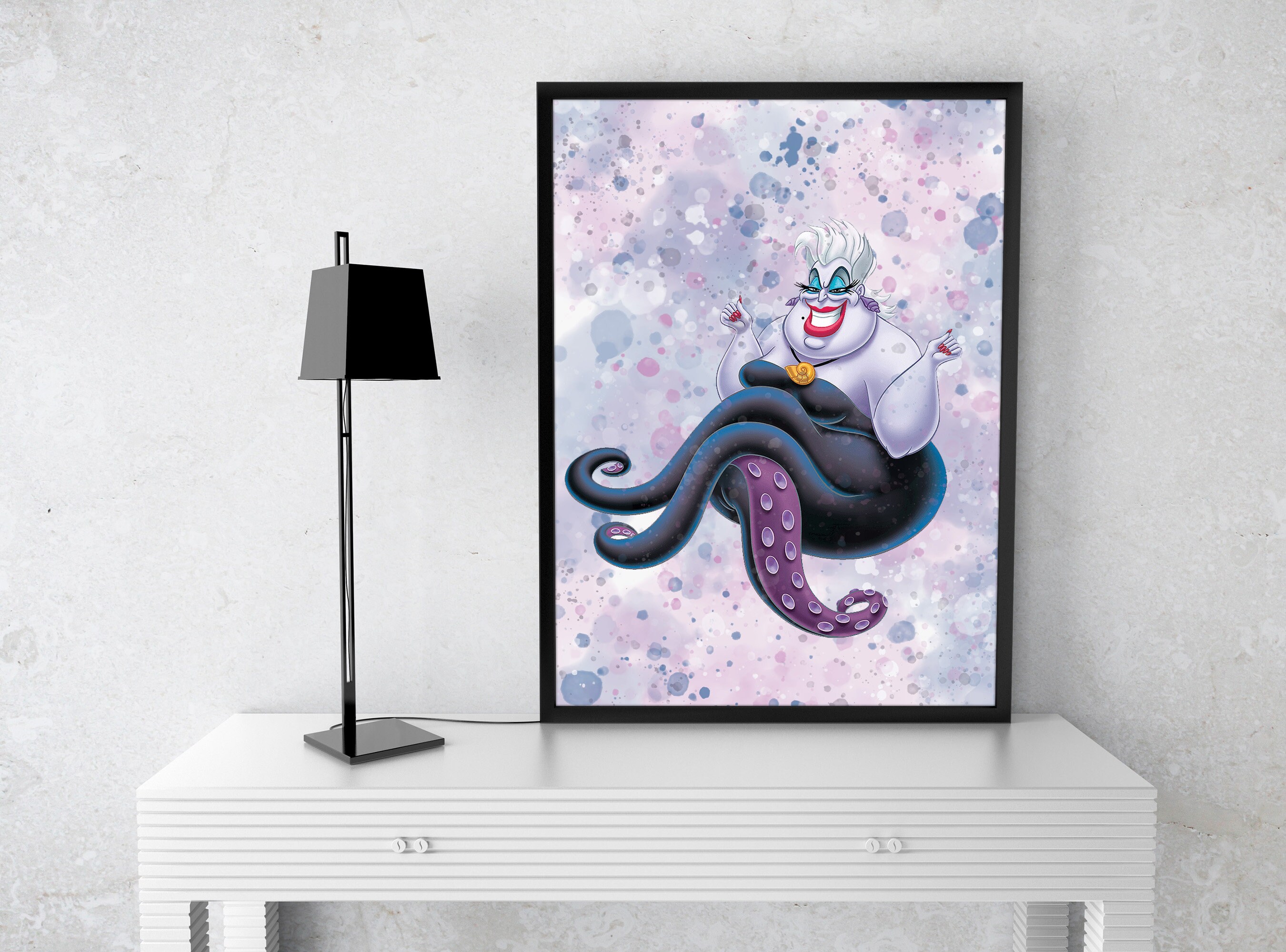 Ursula From Little Mermaid Art Print, Disney Poster, Disney Wall Decor ...