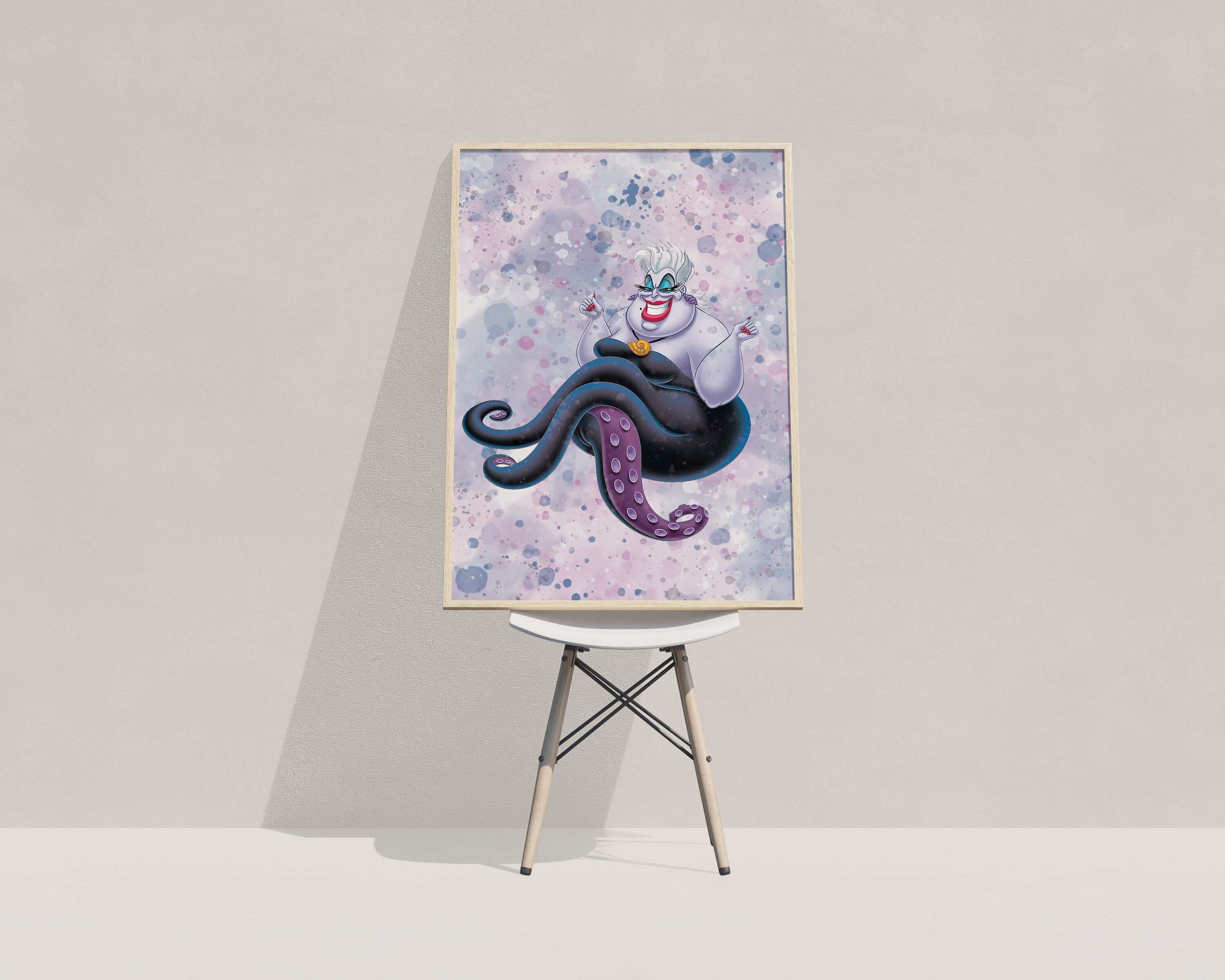Ursula From Little Mermaid Art Print, Disney Poster, Disney Wall Decor ...
