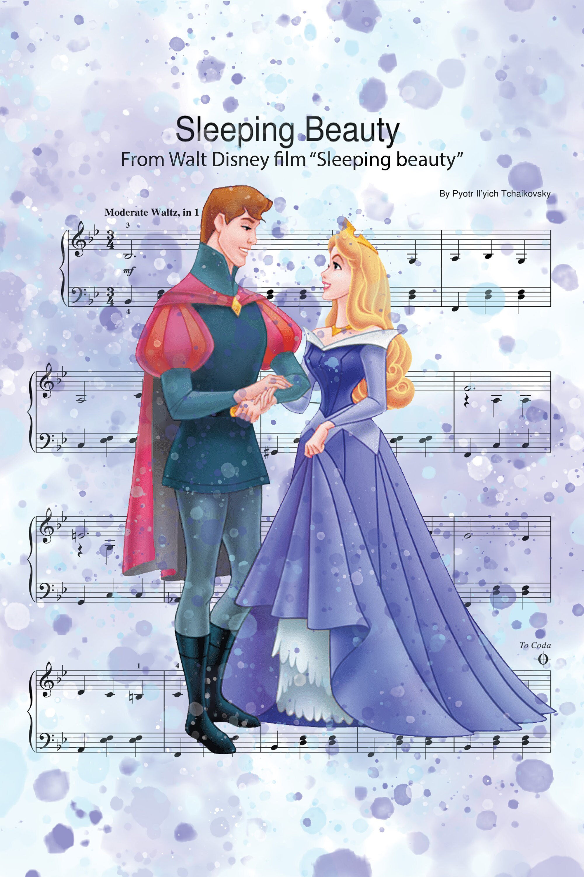 Sleeping Beauty Music Sheet Art Print Disney Poster Wall Etsy sleeping-beauty-music-sheet-art-print-disney-poster-wall-etsy