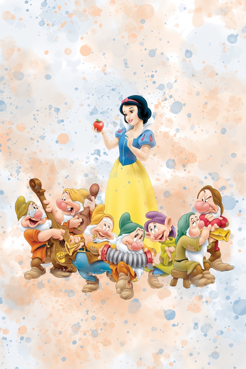 Snow White and the Seven Dwarfs Art Print, Disney Poster, Disney Wall ...