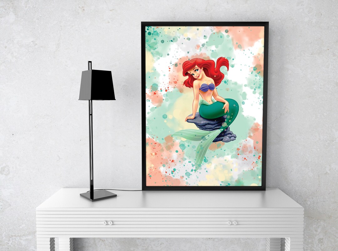 Ariel From the Little Mermaid Art Print, Disney Poster, Wall Decor ...