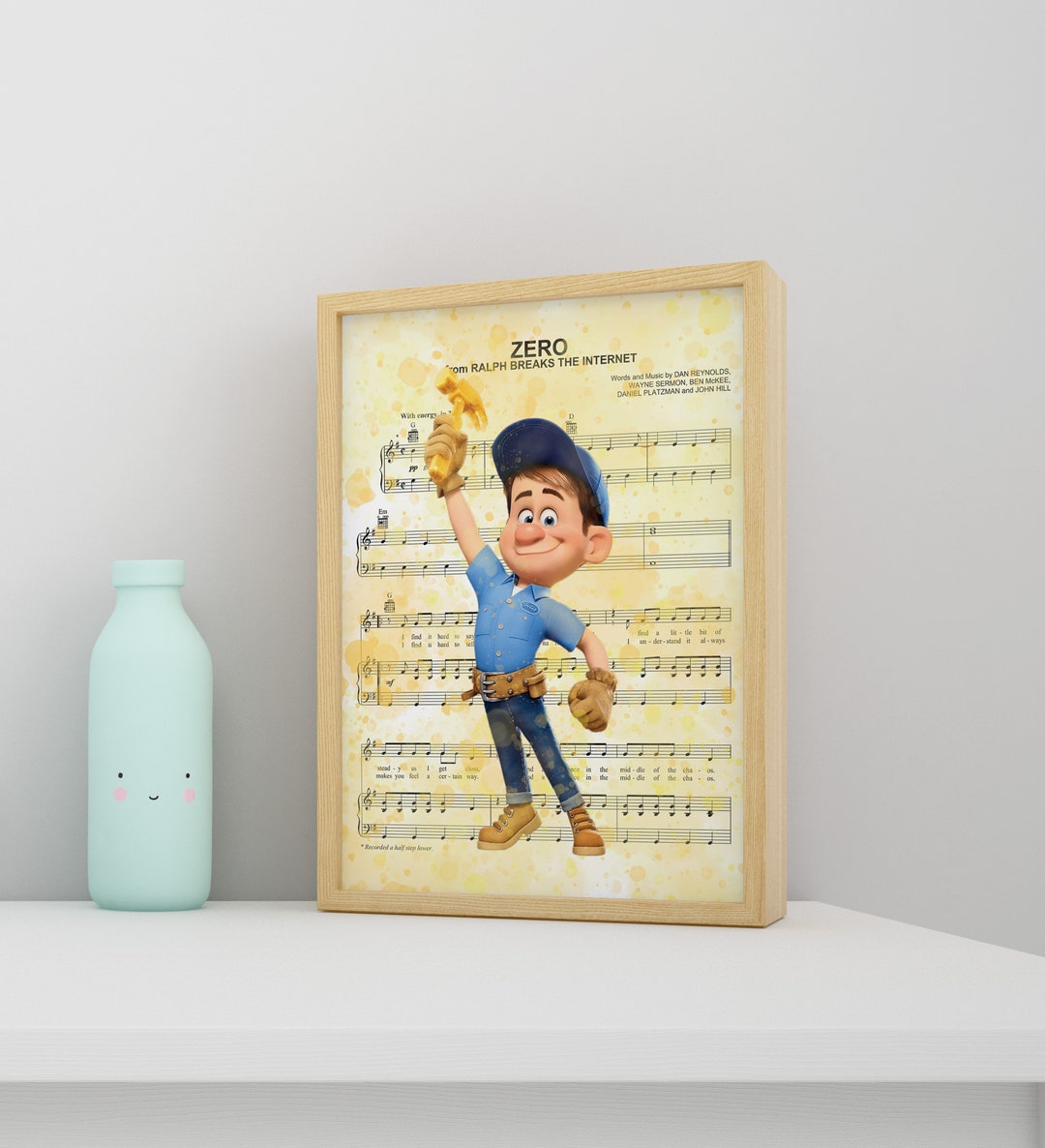 Fix-it Felix From Ralph Breaks the Internet Zero Music Art Print ...