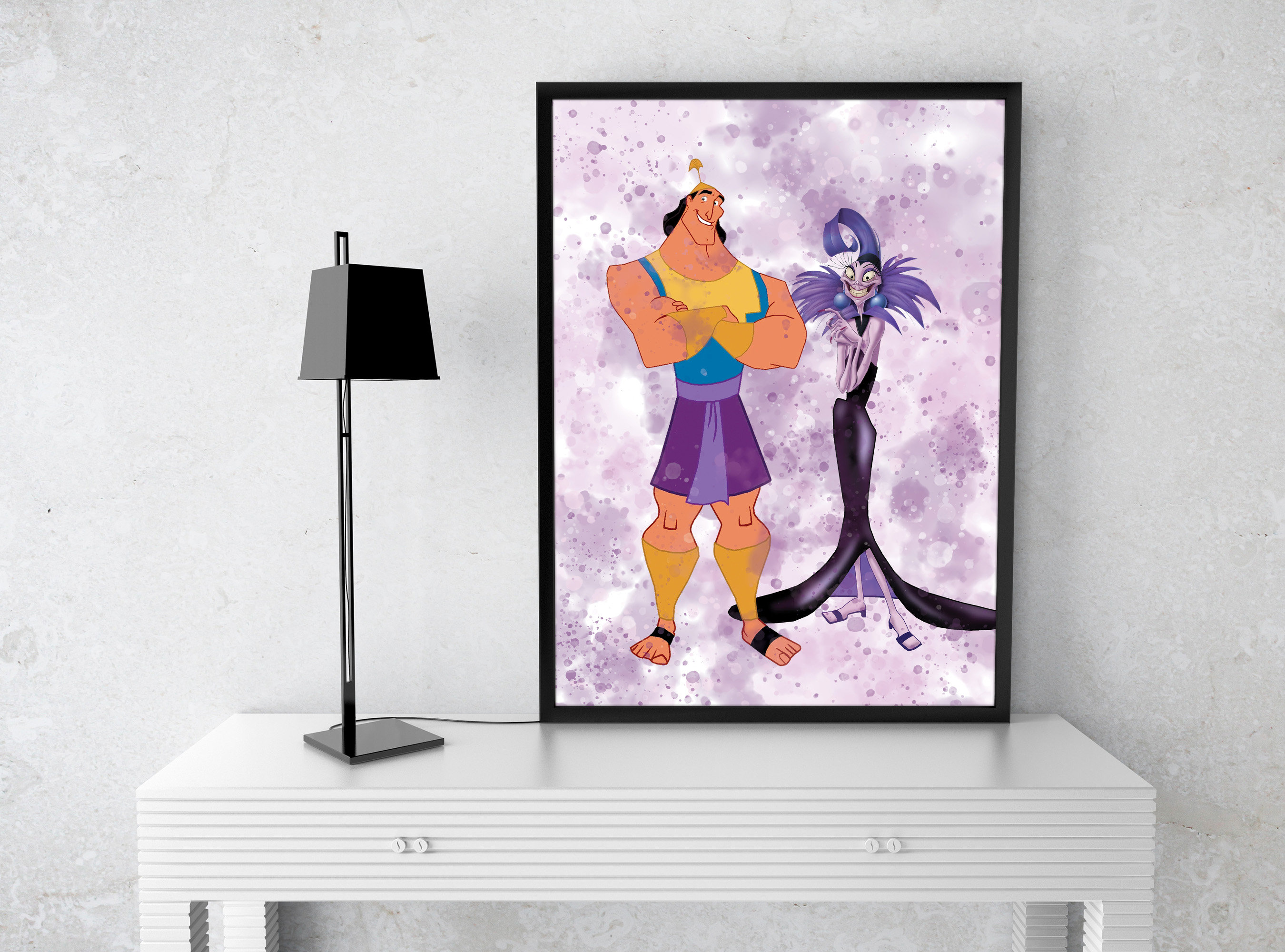 Yzma and Kronk From Emperor's New Groove Art Print, Disney Poster ...