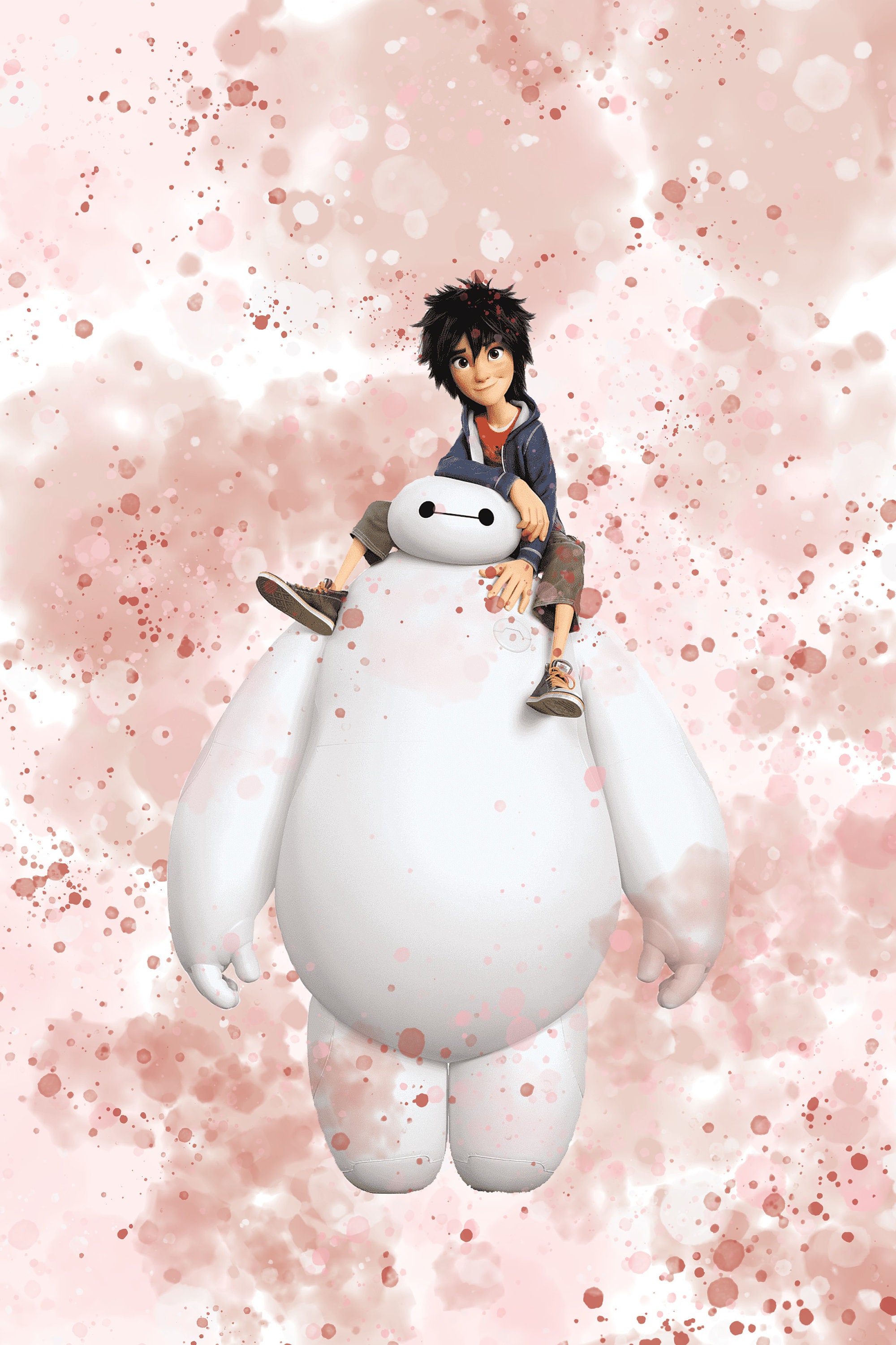 Hiro Hamada and Baymax From Big Hero 6 Art Print, Disney Poster, Wall ...