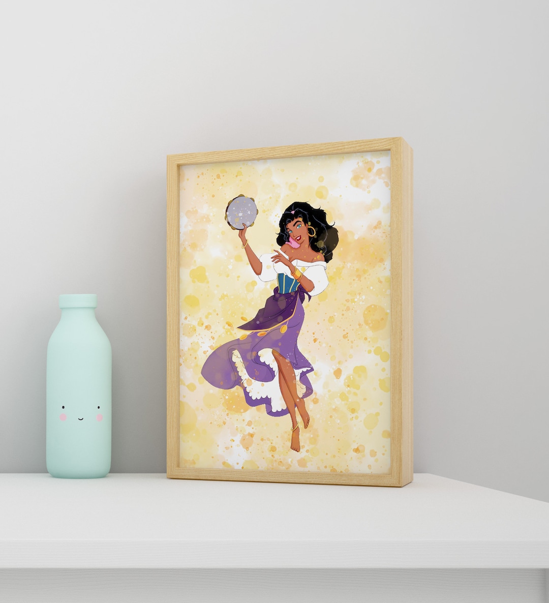 Esmeralda From the Hunchback of Notre Dame Art Print, Disney Poster ...