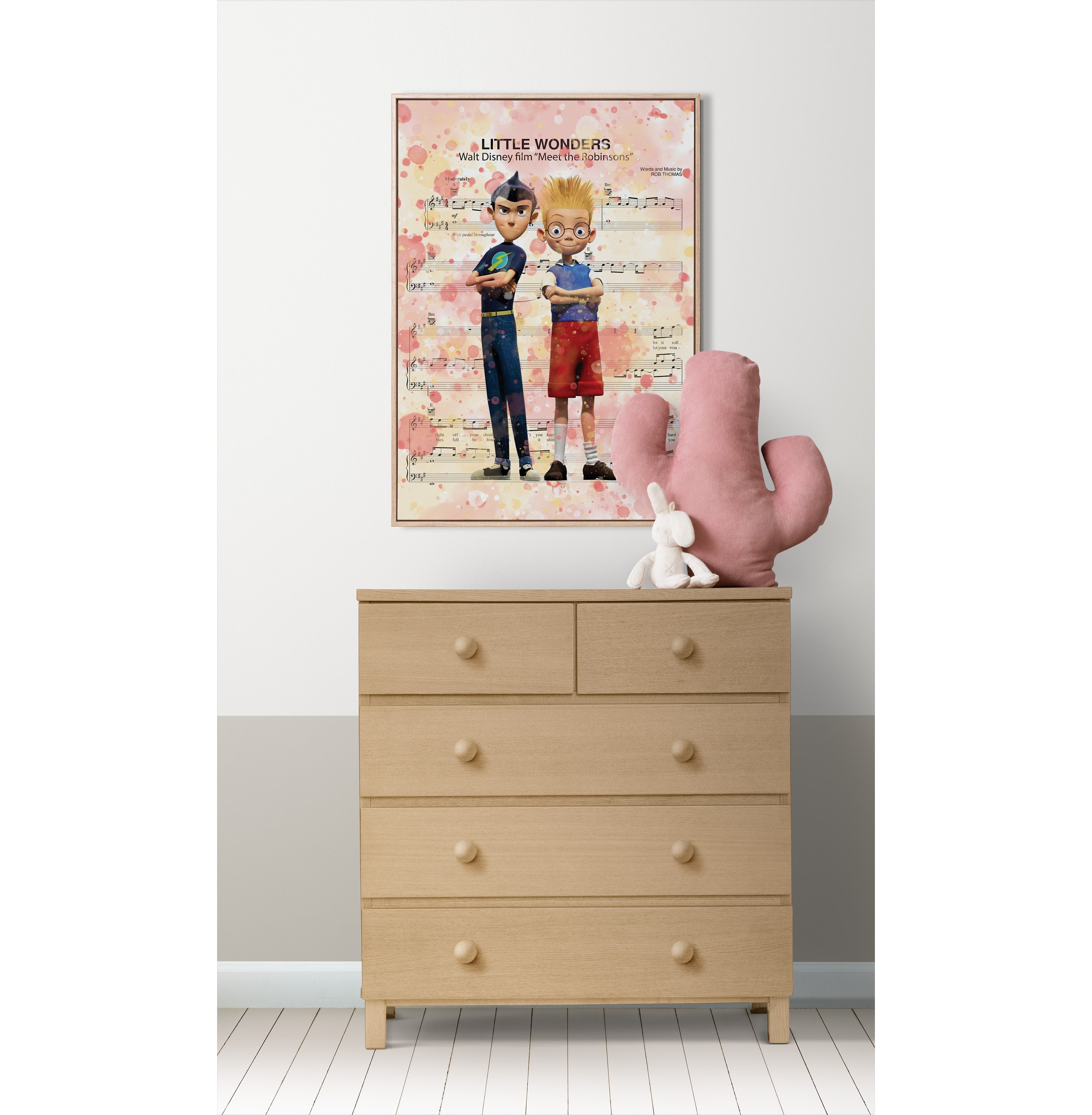 Lewis and Wilbur From Meet the Robinsons Music Sheet Art Print, Canvas ...