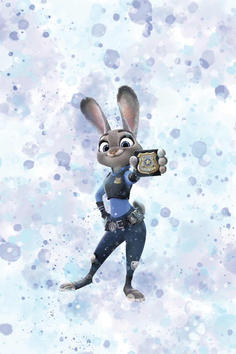 Judy Hopps de Zootopia Art Print, Disney Poster, Wall Decor, Home Decor ...