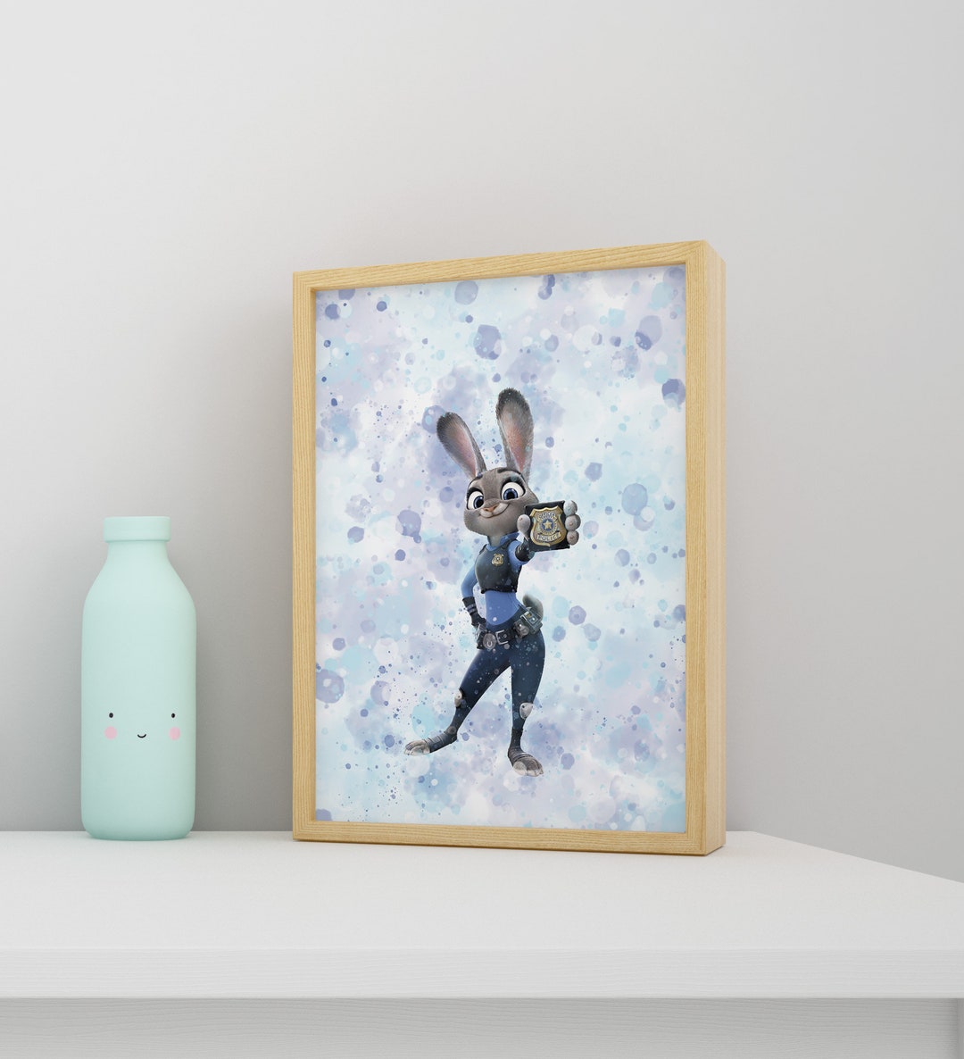 Judy Hopps From Zootopia Art Print, Disney Poster, Wall Decor, Home ...