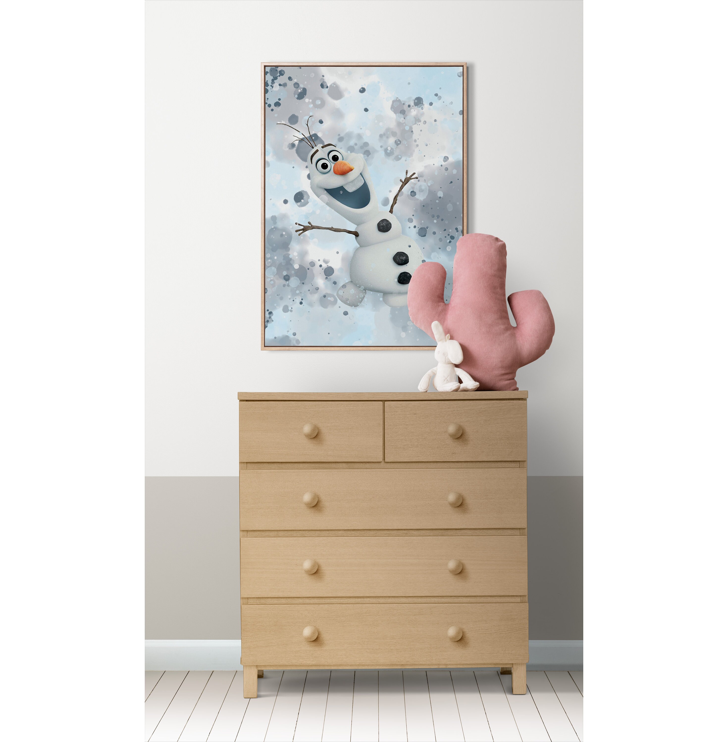 Olaf From Frozen Art Print, Disney Poster, Disney Wall Decor, Home ...