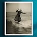 Surfing Nun, Black & White Vintage Photo Print, Retro Surfing Art, Home ...
