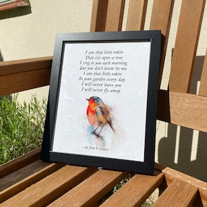 Robin Memorial Poem I Sympathy Gift I Bereavement Poem I Bereavement ...