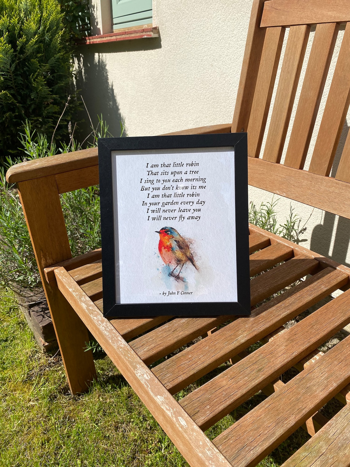 Robin Memorial Poem I Sympathy Gift I Bereavement Poem I Bereavement ...