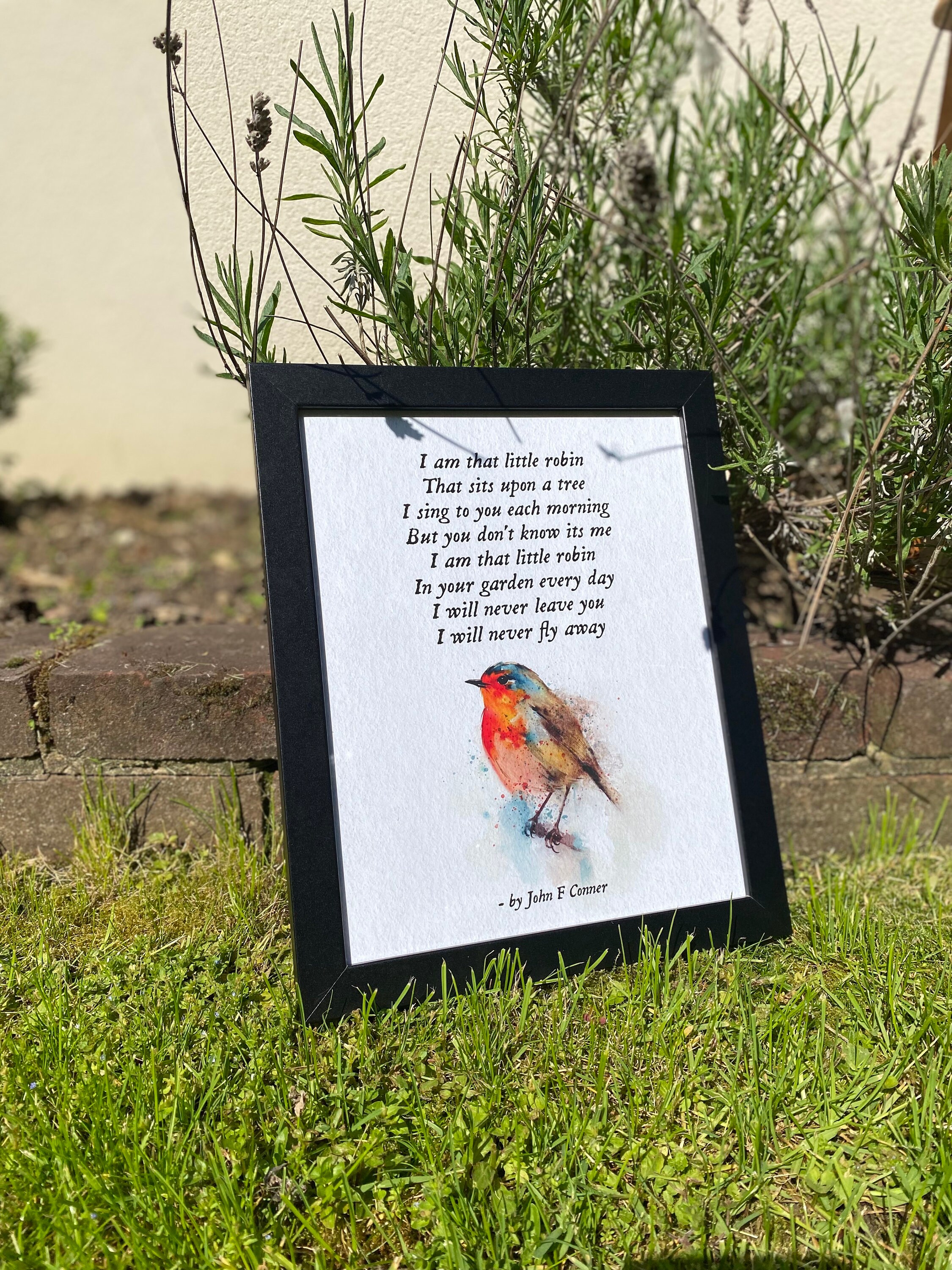 Robin Memorial Poem I Sympathy Gift I Bereavement Poem I Bereavement ...