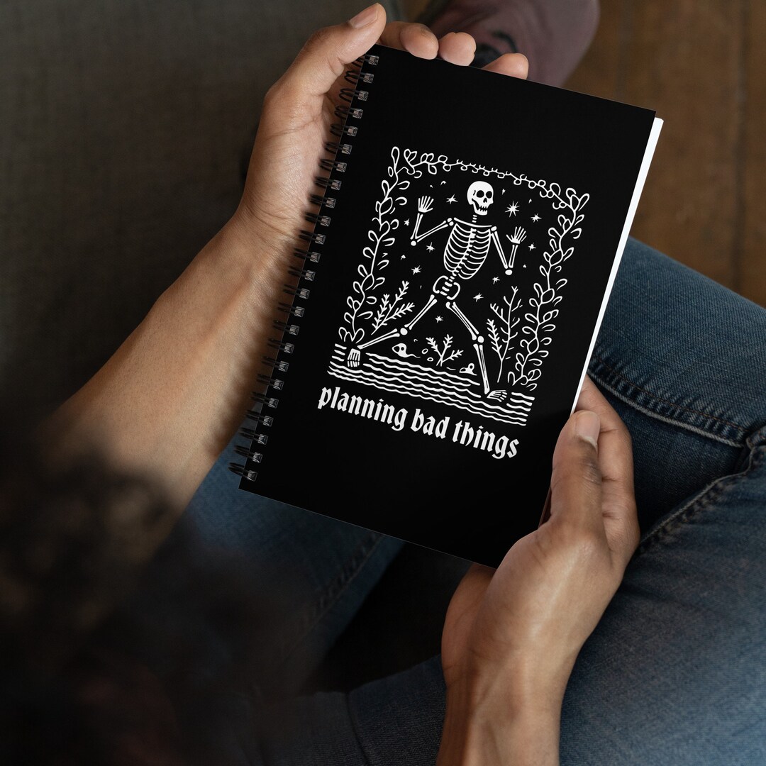 Funny Skeleton Halloween Journal | Skeleton Planner | Halloween Planner ...