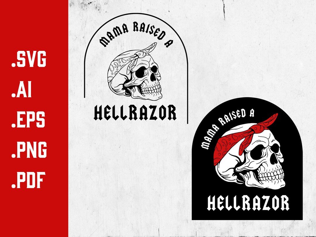 2pac Hellrazor Skull Bundle | Halloween Svg | Cricut File | Spooky ...