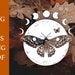 Halloween Moth & Moon Phase Svg, Png, Eps, AI Instant Digital Download ...