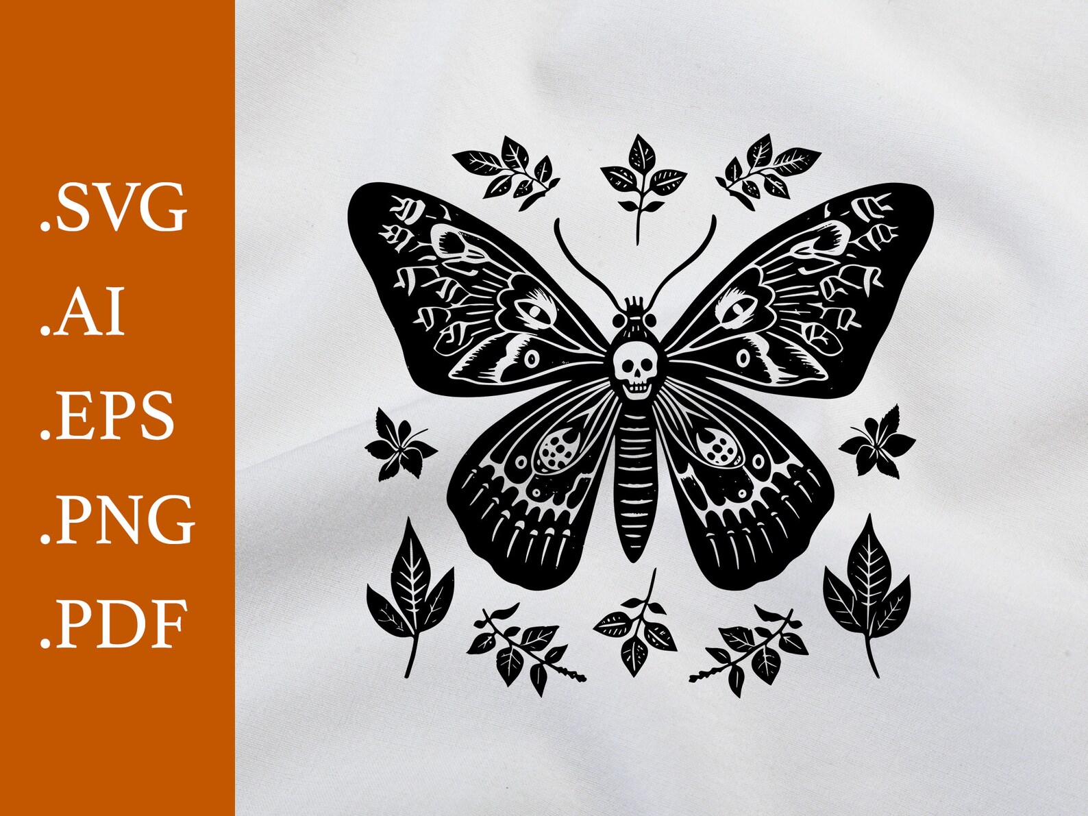 Halloween Moth Svg, Png, Eps, AI Instant Download, Digital Download ...