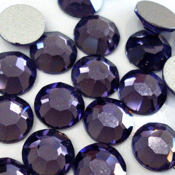 Purple Flat Back Rhinestones - Etsy