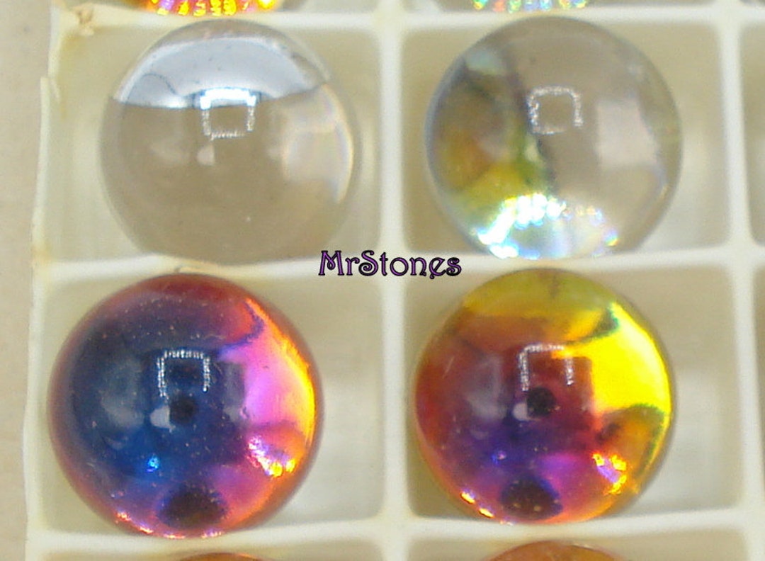 12mm Swarovski Volcano Spheres Balls Art. 4890 Silver Foiled Back ...