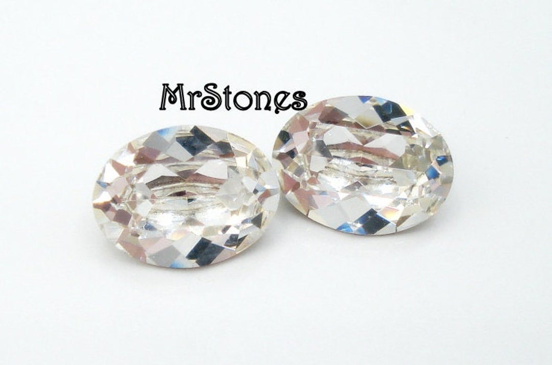 6 Pc Lot 8x6mm Crystal Clear Oval Shape Newer Swarovski Art. 4120 ...