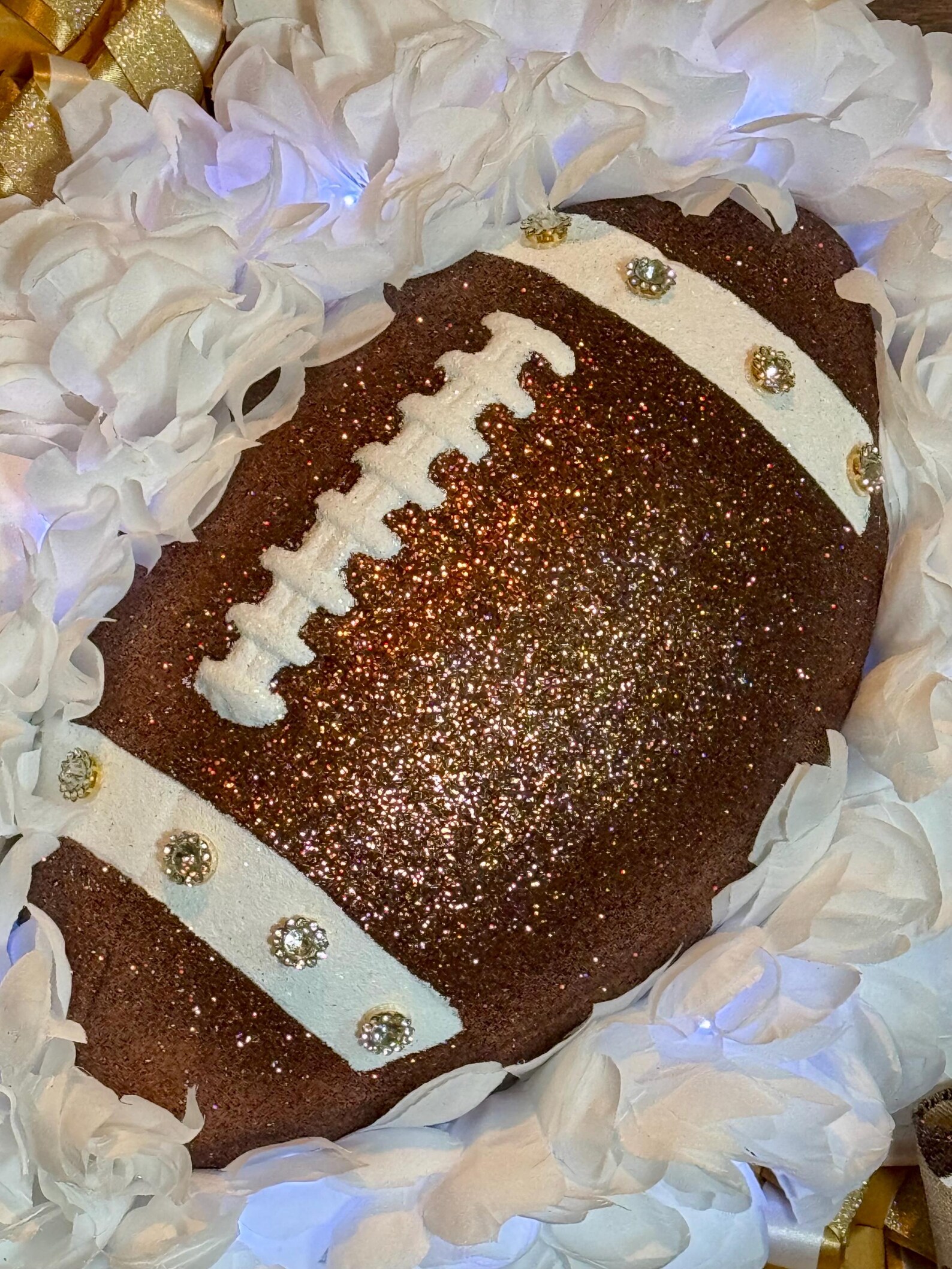 Football Shaped Mega Homecoming Mum, Custom Homecoming Mums, Spirit ...