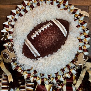 Football Shaped Mega Homecoming Mum, Custom Homecoming Mums, Spirit ...