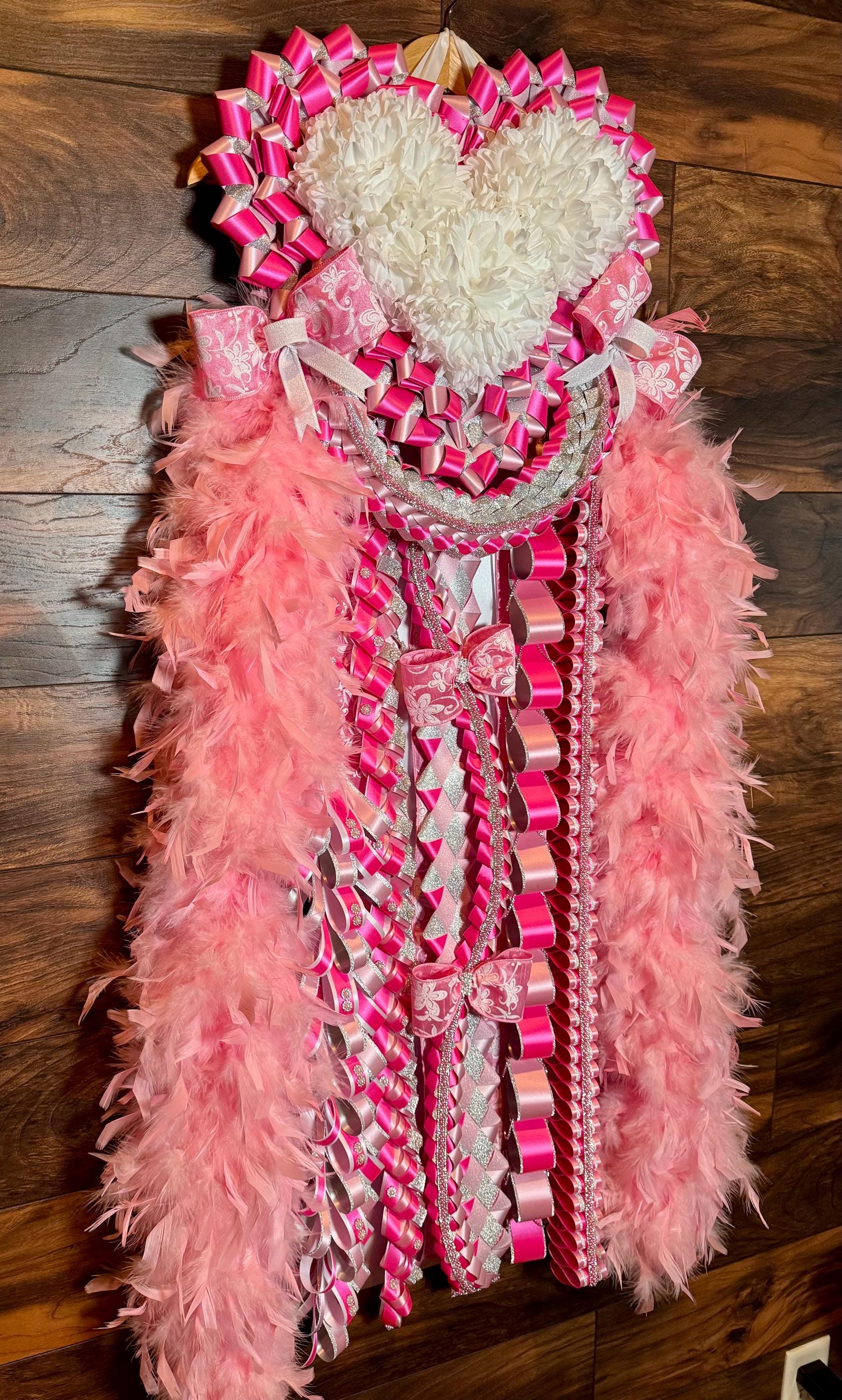 Triple Heart Shaped Shaped Mega Homecoming Mum, Spirit Mums, Homecoming ...