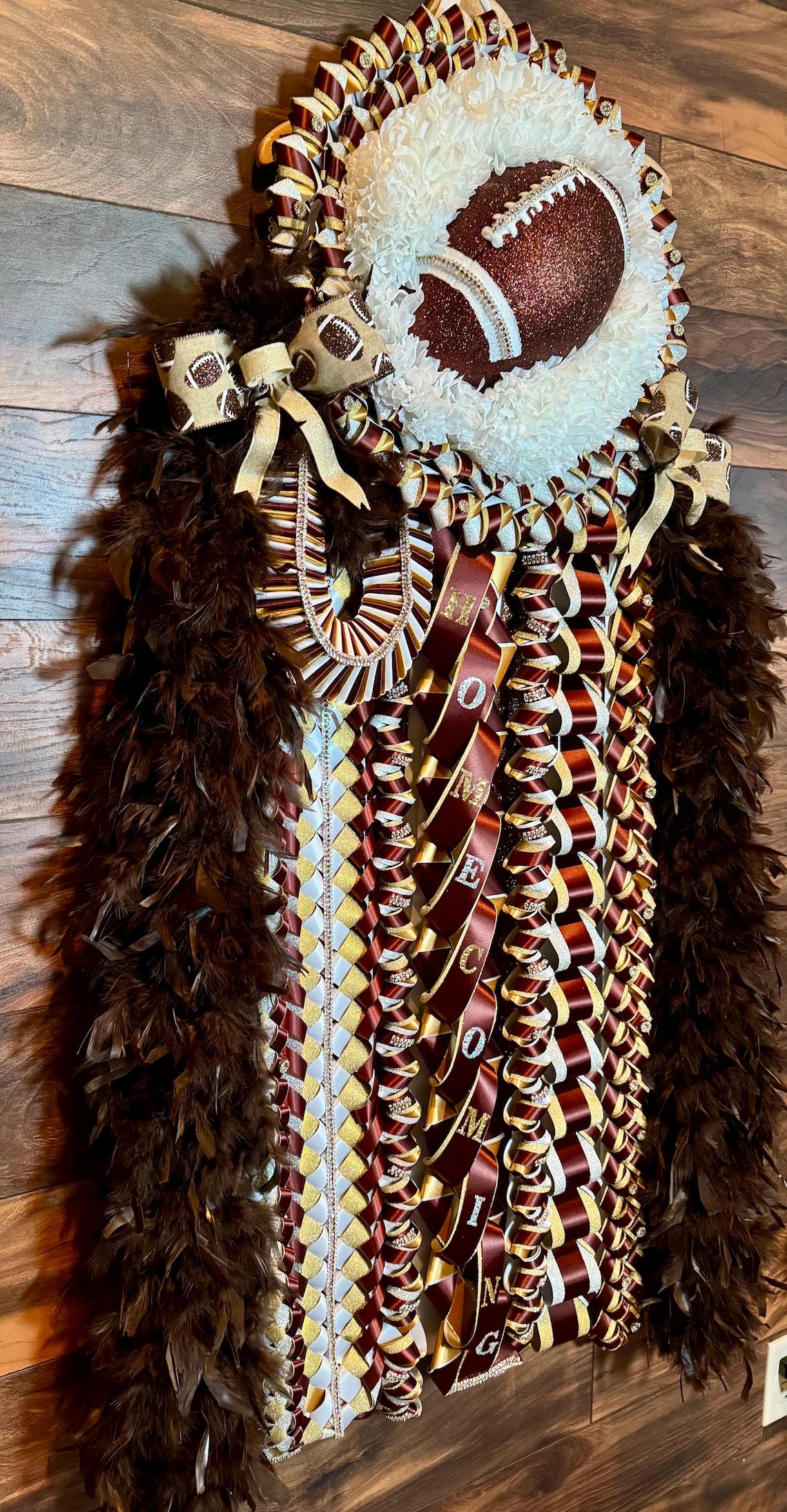 Football Shaped Mega Homecoming Mum, Custom Homecoming Mums, Spirit ...