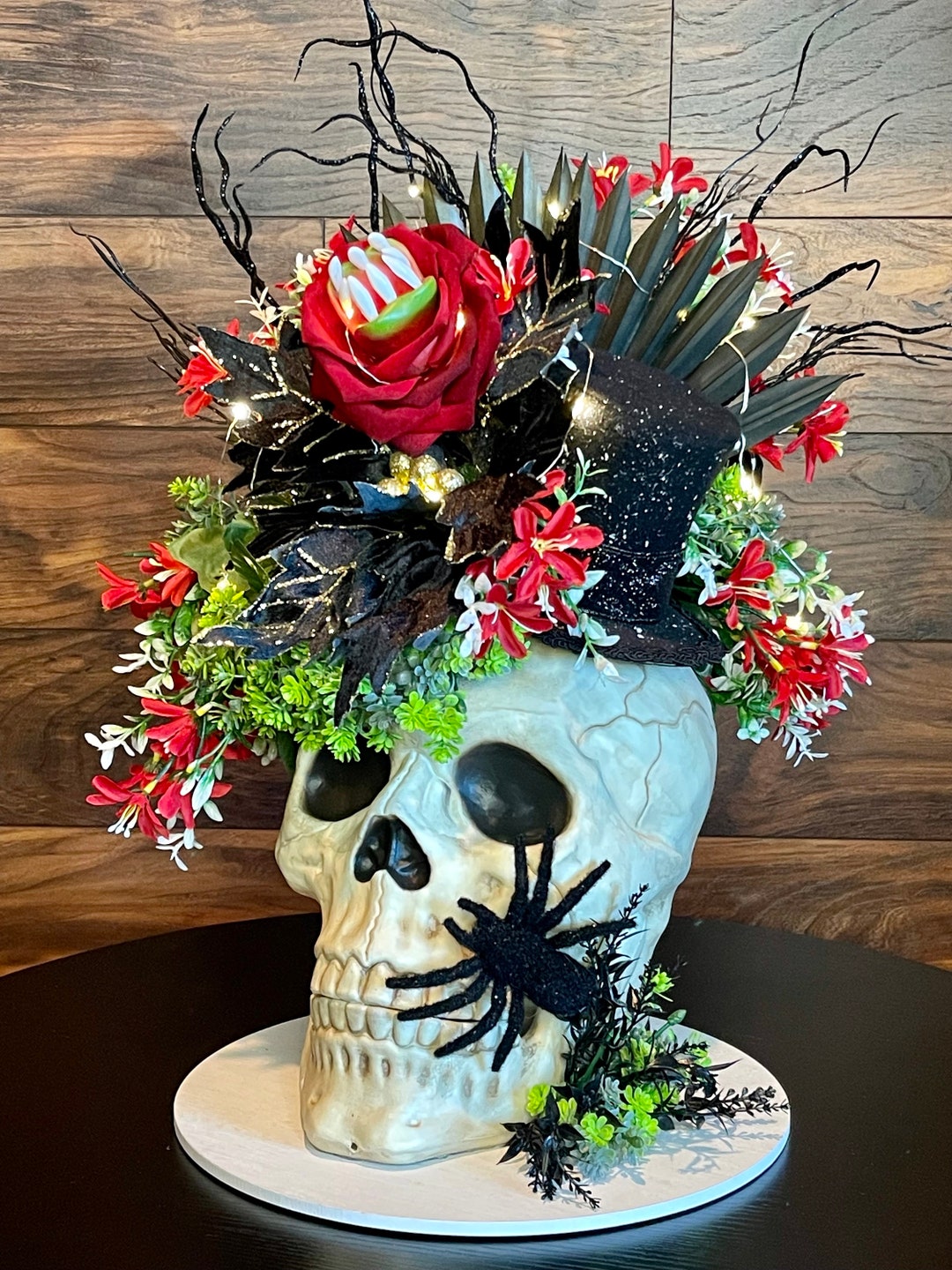 Skeleton Table Centerpiece, Halloween Centerpiece, Skeleton Centerpiece ...