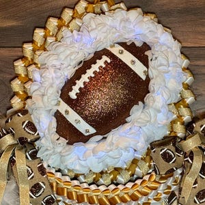 Football Shaped Mega Homecoming Mum, Custom Homecoming Mums, Spirit ...